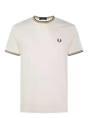 Fred Perry Cotton T-shirt - Neutrals