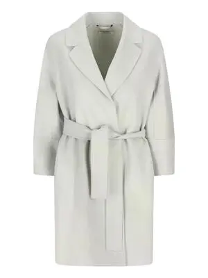 Max Mara Belted Coat Green