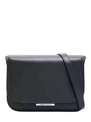 Giorgio Armani Small Leather Crossbody Bag - Black