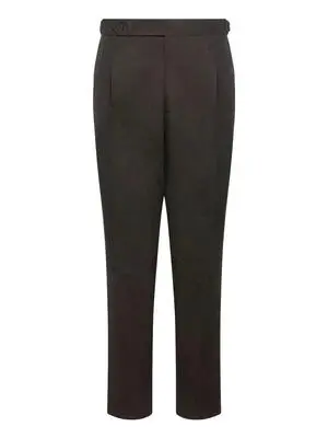 FRANZESE COLLECTION Pleat Trousers - Brown