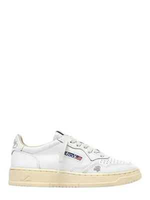 AUTRY Leather Low Top Sneakers - White