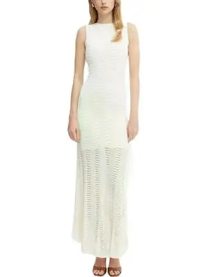 MARCIANO Cut-out Detail Maxi Dress - White