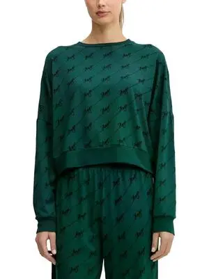 Hugo All-over Print Sweater - Green