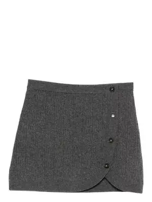 THE GARMENT Como Cable-knit Mini Skirt - Grey