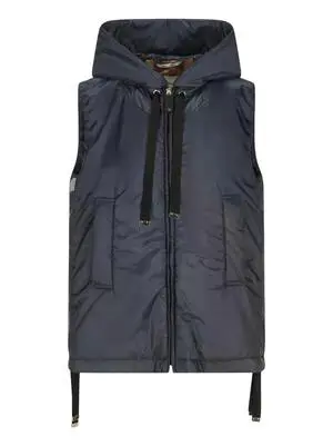 Max Mara Hooded Sleeveless Gilet - Blue