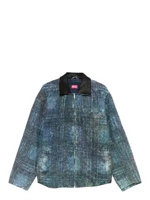 DIESEL Plaid Jacket - Blue