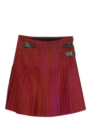 VIVIENNE WESTWOOD Buckled Plaid Kilt - Red
