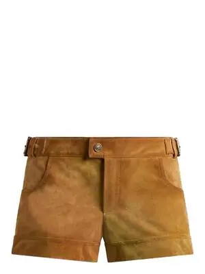 Etro Suede Shorts - Brown
