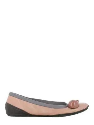 DOVE NUOTANO GLI SQUALI Round Detail Ballet Flats - Pink