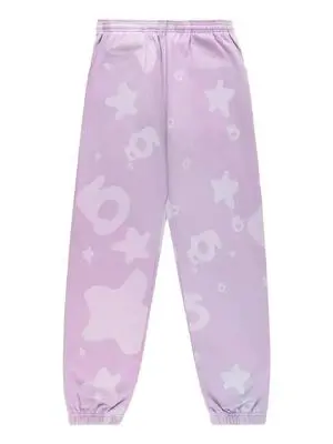 SP5DER Star-print Trousers - Purple