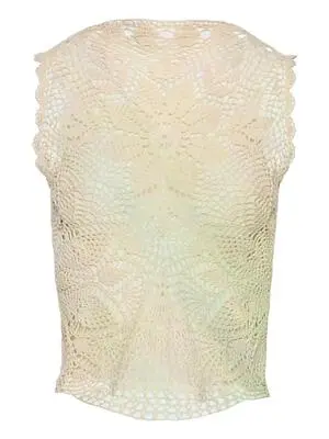 MAGDA BUTRYM Crochet Round-Neck Top