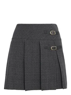Sandro Tweed Mini Skirt - Black