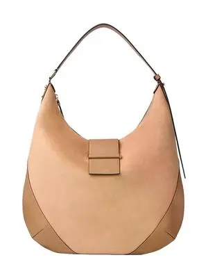 JIMMY CHOO Medium Bar Suede Shoulder Bag - Brown
