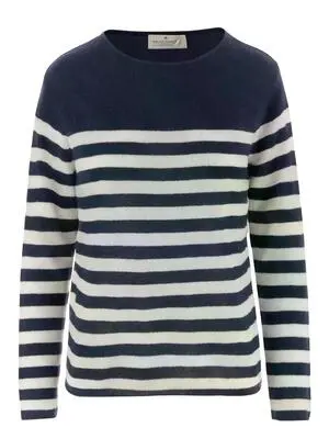 BRUNO MANETTI Striped Crew-Neck Sweater