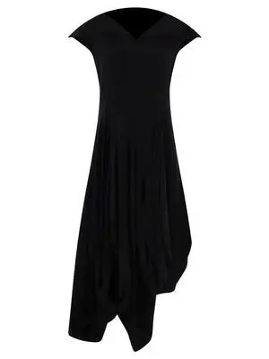 Yohji Yamamoto Asymmetric-hem Dress - Black