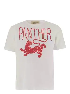 Valentino Garavani Graphic Panther T-shirt - Neutrals