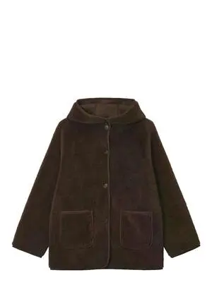 B+AB Patch-pocket Hooded Coat - Brown