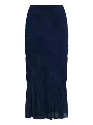 BY MALENE BIRGER Ilona Ruched Skirt Blue
