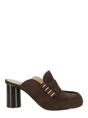 JW Anderson 80mm Penny-strap Mules - Brown