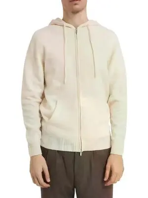 MC2 SAINT BARTH Hooded Zip Sweater - Neutrals