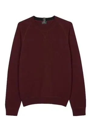 Paul Smith Merino Wool Raglan Sweater - Red