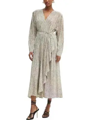 TWINSET Long-sleeve Midi Dress - Neutrals