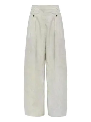MUNTHE Button Pleated Trousers