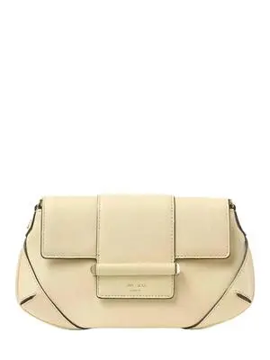 JIMMY CHOO Bar Leather Shoulder Bag - Neutrals