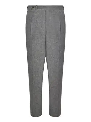 FRANZESE COLLECTION Pleated Trousers - Grey