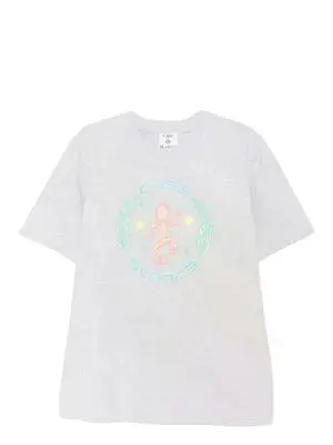 Casablanca Graphic-print Cotton T-shirt - Grey