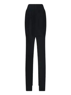 Rick Owens Wool Midi Skirt - Black