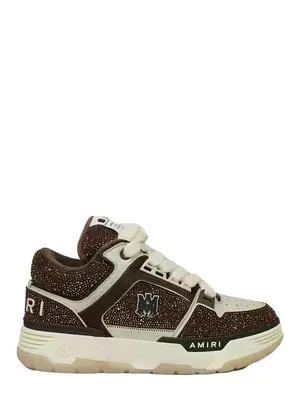 Amiri MA-1 Embellished Logo Sneakers Brown
