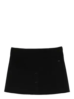 COURREGES Logo Mini Skirt - Black