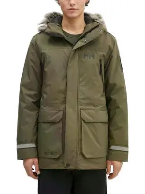 Helly Hansen Trimmed Hooded Parka - Green