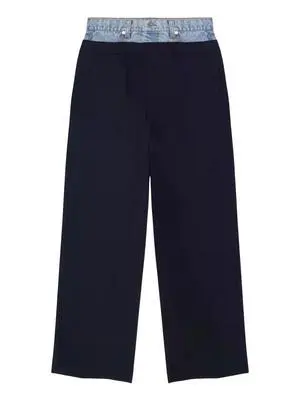 Simkhai Ophelia Double-waistband Trousers - Blue