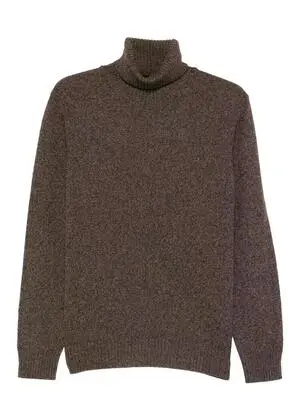 ROBERTO COLLINA Turtleneck Sweater - Brown