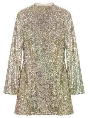 Simkhai Opal Sequin Mini Dress - Gold
