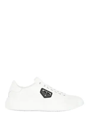 Philipp Plein Iconic Leather Sneakers - White