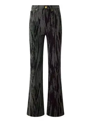 Roberto Cavalli Streak-effect Jeans - Black