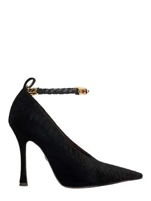 Roberto Cavalli Braided Strap Pumps - Black
