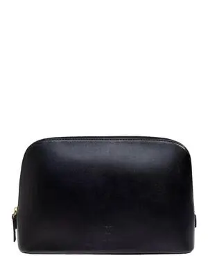 BY MALENE BIRGER Aya Leather Makeup Bag - Black
