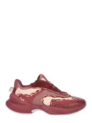Roberto Cavalli Colour-block Panelled Sneakers - Red