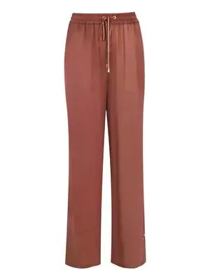 Lorena Antoniazzi Drawstring-waist Trousers - Brown