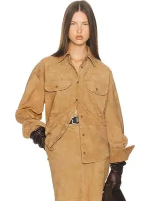 HELSA Suede Overshirt