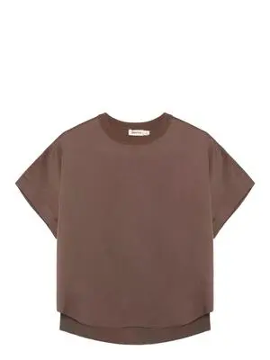 Simkhai Addy Round-neck Blouse - Brown