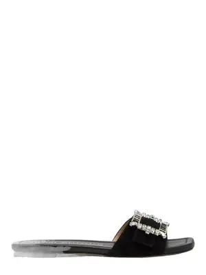 STUART WEITZMAN Crystal-embellished Sandals - Black