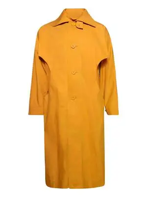 Issey Miyake Buttoned Belted Coat - Orange