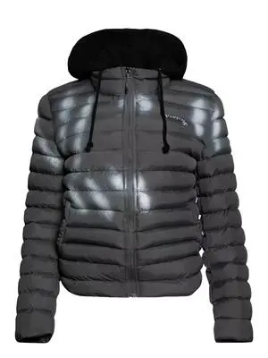PRAYING Hooded Puffer Jacket - Grey