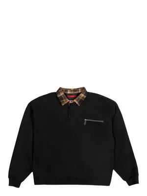 PLEASURES Zip-detail Pocket Polo Shirt - Black