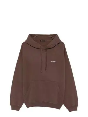 COLE BUXTON Hooded Sweatshirt With Kangaroo Pocket - Brown